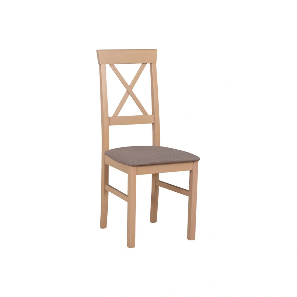Scaun ALLA 3, maro/stejar sonoma, stofa clasica/lemn, 43x51x95 cm ...